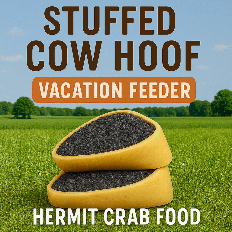 Stuffed Cow Hoof – Hermit Crab Food – Vacation Feeder / Tank Enrichment ...